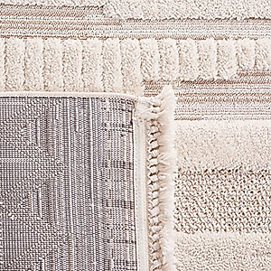 Safavieh Urban Collection 9' x 12' Ivory/Beige URB200A Moroccan Rustic Tassel Fringe Area Rug