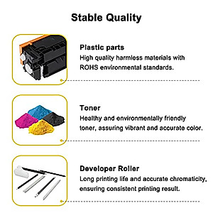 Toner Bank Compatible Toner Cartridge Replacement for Canon 045 045H MF634Cdw MF632Cdw Color ImageCLASS LBP612Cdw LBP612 MF632c MF634c Printer Ink (Black Cyan Magenta Yellow, 5-Pack)