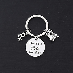 TGBJE Pharmacist Gift There is a Pill for That Keychain Pharmacy Tech Gift RX Gift Gift for Pharmacy Student (RX Keychain)
