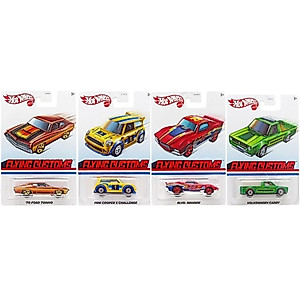 Hot Wheels Exclusive Flying Customs Series Complete Set of 8 Diecast Vehicles