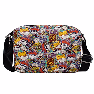 Nickelodeon Bag, Crossbody, Rugrats Characters and Quotes, Vegan Leather