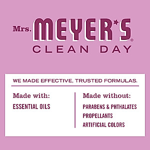 MRS. MEYER'S CLEAN DAY Room and Air Freshener Spray, Non-Aerosol Spray Bottle Infused with Essential Oils, Peony, 8 fl. oz - Pack of 3
