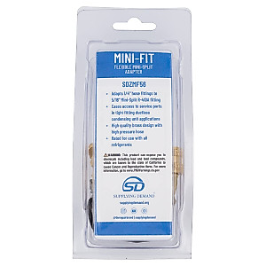 Supplying Demand ZMF56 Flexible Mini-Split Adapter Adapts From 1/4 To 5/16 Inch Mini Split Fittings