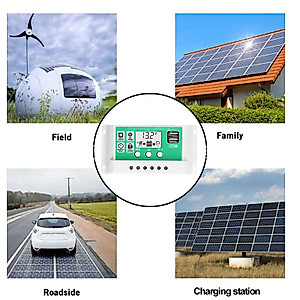 40W 18V IP65 Monocrystalline Solar & Wind Power Solar Panels Silicon Flexible Solar Panel with 20A Solar Charge Controller for Outdoor BikingMountaineeringHiking