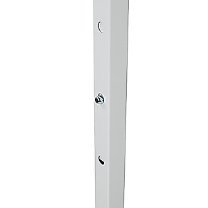SSWBasics White Adjustable Single Costumer (Adjustable from 48" to 72")
