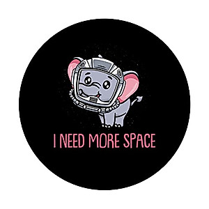 Elephant Zoo Wildlife Animal Africa - I Need More Space PopSockets Swappable PopGrip