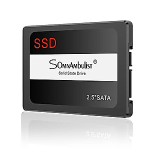 Somnambulist SSD Internal Solid State Drive Disk SATA III 2.5 inch SSD 960GB 2TB Laptop Notebook (Black-960GB)