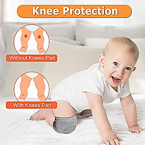 Baby Head Protector & Baby Knee Pads for Crawling, Toddlers Head Safety Pad Cushion Adjustable Backpack, Baby Back Protection for Walking & Crawling, for Age 5-24months, Cute Lion