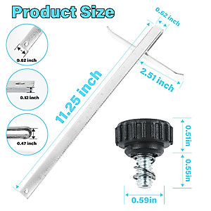 DW3278 Circular Saw Rip Fence, Cutting Fence for DEWALT DWE575, DWE575SB, DWE364, DWS535 and DW384 Circular Saw with Round Head Stop Screw and Spring