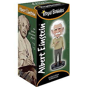 Royal Bobbles Albert Einstein Bobblehead, Premium Polyresin Lifelike Figure, Unique Serial Number, Exquisite Detail