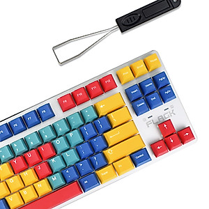 MOLGRIA Tint Plates Keycaps, 133 Set Colorful Keycaps for Gaming Keyboard, PBT Cherry Profile Dye Sublimation Keycap for Gateron Kailh Cherry MX 104/87/74/61 60 Keyboard