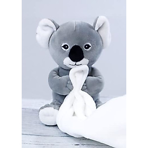 Plush Full Bodied Stuffed Koala Comforter Blanket 12"X12" for Babies, Toddlers,Boys and Girls
