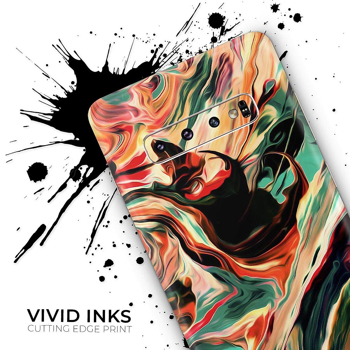 DesignSkinz Blurred Abstract Flow V60 Protective Vinyl Decal Wrap Skin Cover Compatible with The Samsung Galaxy S20 (Screen Trim & Back Glass Skin)