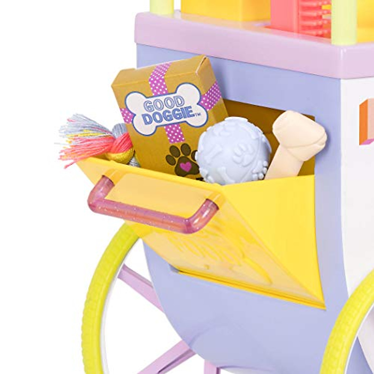Glitter Girls – GG Pup Pet Shop on Wheels – Pet Accessory with Play Food for 14-inch Dolls & Plush Dogs – Toys, Clothes, and Accessories for Kids Ages 3 and Up