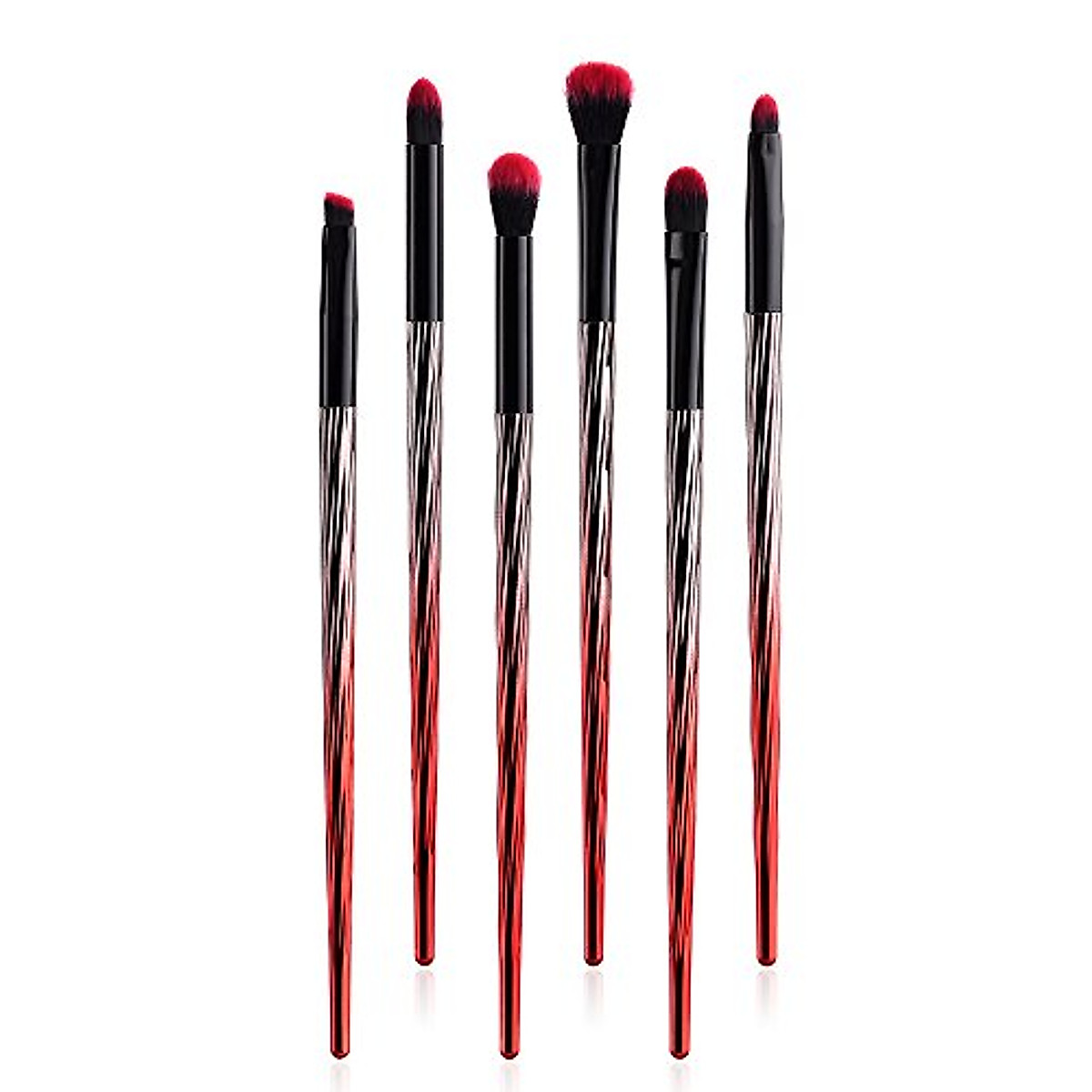 Glitter Brushes for Makeup 6Pcs Pro Makeup Brushes Set Foundation Powder Eyeshadow Eyeliner Lip Brush Tool Natural Hair Brush