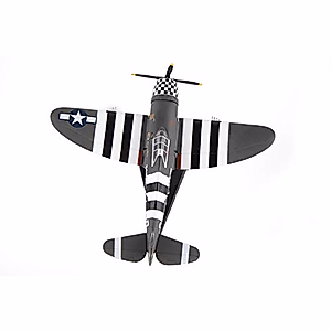 Daron Postage Stamp P-47 Thunderbolt Snafu 1/100 PS5359-3,Black