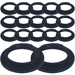 Beaupretty 50pcs E27 Lamp Fixed Ring Lamp Shade Collar Ring Lock Socket Replacement Adapter Ring Retaining Rings for Light Fixture Lamp Socket Retainer Ring Light Socket Ring Lamp Head Lamps