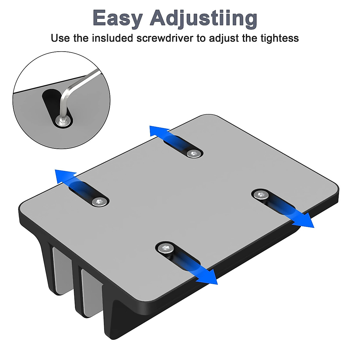 S SKSTYLE Vertical Laptop Stand Holder, Desktop Aluminum MacBook Stand with Adjustable Dock Size(2 Slots), Fits All MacBook, Surface, Chromebook and Gaming Laptops (Up to 17.3 inches), Black