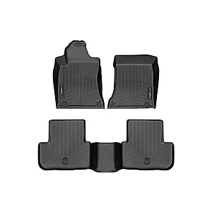 WeatherTech Custom Fit FloorLiners for Infiniti QX30-1st & 2nd Row (44974-1-2), Black