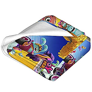 GOKSOY NIAXAUYT Cartoon Printing Throw Blanket All Seasons Flannel Fleece Blanket Soft and Warm Plush Blankets for Couch Sofa Bed Camping Travel 40''x50''