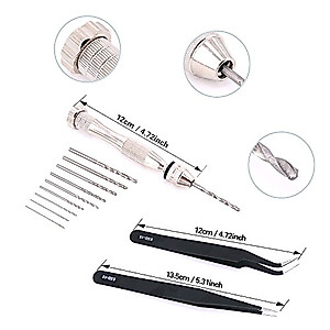 Swpeet 27Pcs Professional Kit for Gundam Modeler Basic Tools, Kit for Gundam Model Tools Kit Perfect for Model Kit Building Beginner Hobby Model Assemble Building with Duty Plastic Container