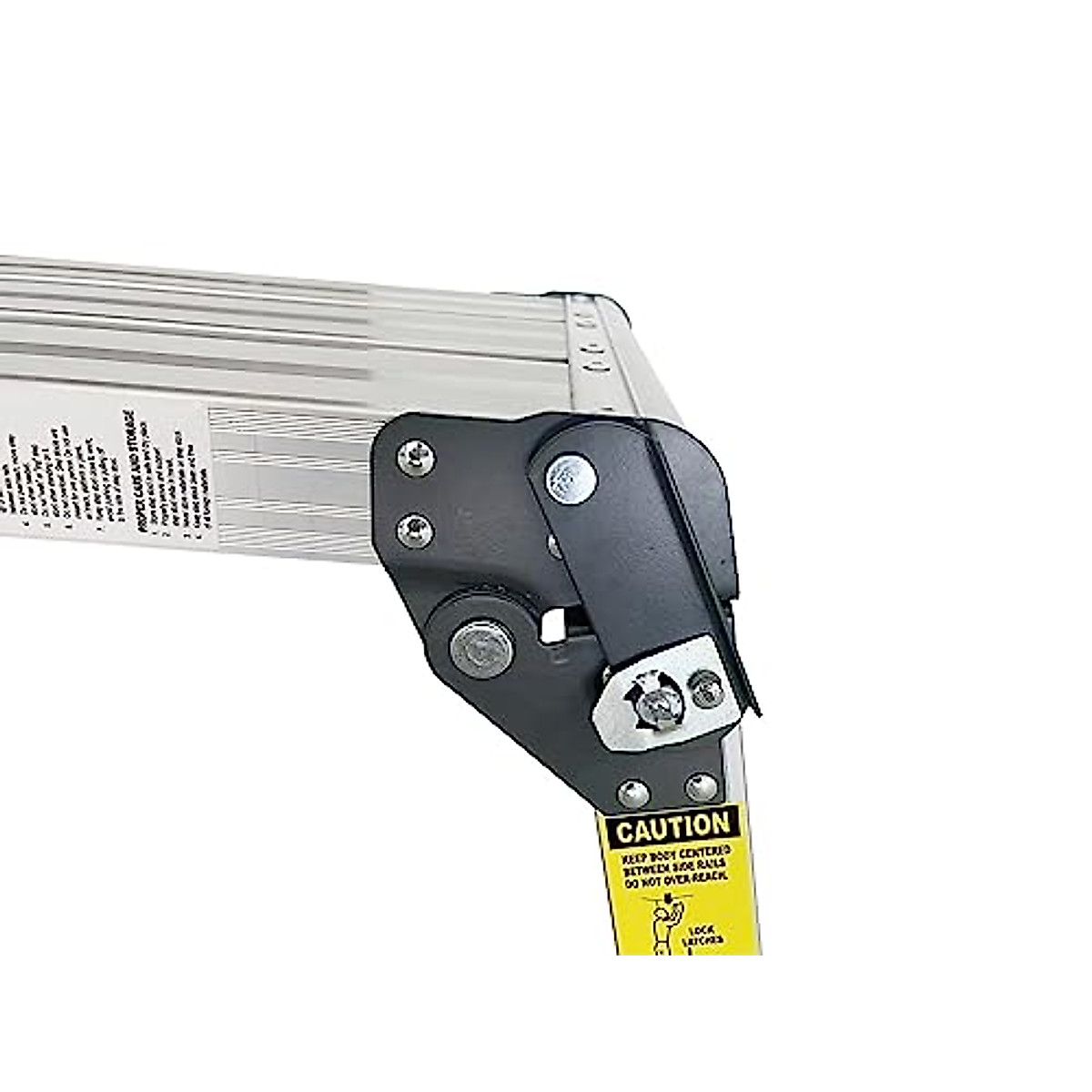 TOPRUNG Folding Step Stool Heavy Duty Lightweight Work Platform, Aluminum 350 lbs Weight Rating Anti-Slip Platform for Household Indoor Work