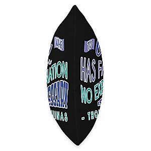 Christian Faith Gift Tees St. Thomas Aquinas Quote Christian Faith Throw Pillow, 18x18, Multicolor