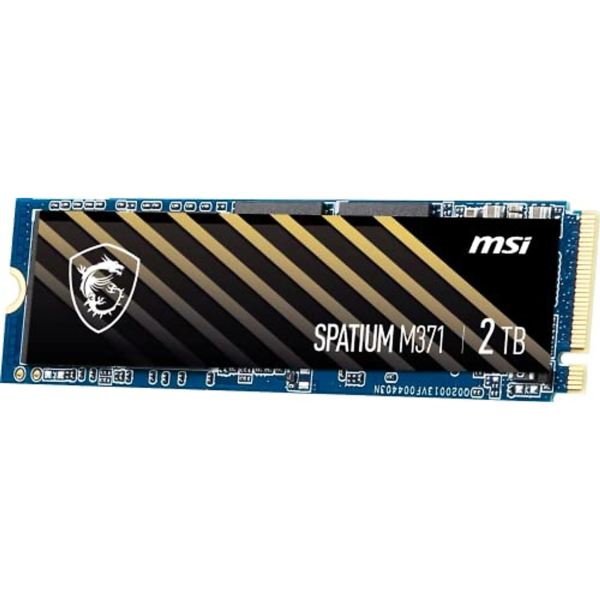 MSI SPATIUM M371 NVMe M.2 2TB Internal SSD PCIe Gen3 NVMe 3D NAND (SPATIUM M371 NVMe M.2 2TB)