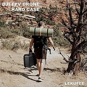 Lekufee Waterproof Hard Case Compatible with DJI FPV Combo and More DJI FPV Drone Accessories (NOT for DJI AVATA)(Case Only)