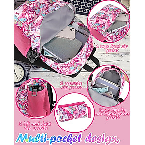 LSSAGOON Butterfly Print Backpack for Girls Teens Women.16in Bookbag W/Stationery Bag.Casual Baypack for Travel School Gift.