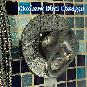 OPERMAXER 4 Inch Shower Arm Flange Oversized Plumbing Cover Plates, Universal Extra Large Replacement Escutcheon Cover Plate for Covering Gaps, Holes, Fits All Standard 1/2" Pipes, Chrome(1 PACK)