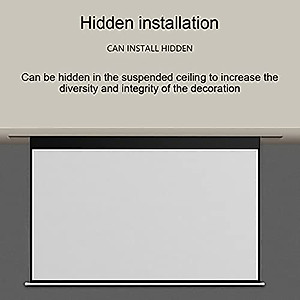 Annibells Home Theater 60" Projector Screen Portable Electric Projection Screen 170°Viewing Movie Screens 4K Fast Assembly Design-16:9