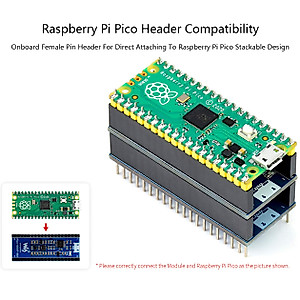 Waveshare 10-DOF IMU Sensor Module for Raspberry Pi Pico, Onboard 9-axis Motion Sensor ICM20948 Baroceptor LPS22HB Chip Incorporate sensors includes Gyroscope Accelerometer Magnetometer Baroceptor
