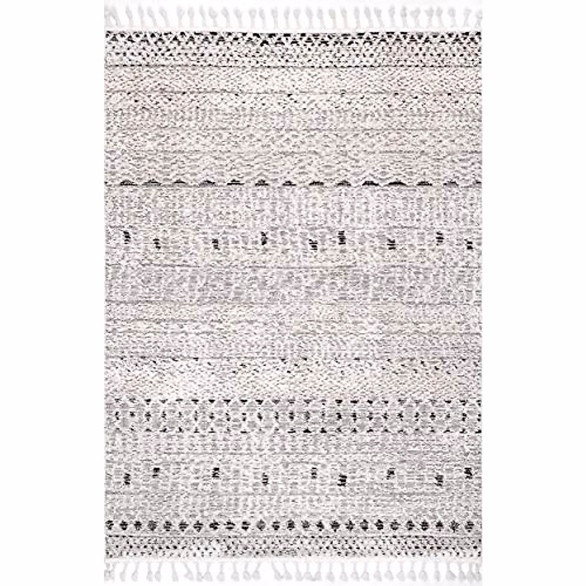 nuLOOM Talula Soft Textured Tassel Area Rug, 8' x 10', Beige