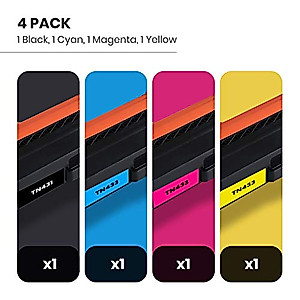 YoYoInk Compatible Toner Cartridge Replacement for Brother TN431 / TN433 High Yield (1 Black, 1 Cyan, 1 Magenta, 1 Yellow; 4 Pack)
