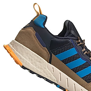 adidas Originals Men's ZX 1K Boost Sneaker Shoes, Legend Ink/Blue Rush/Orange Rush, 10.5 M
