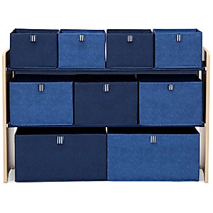 GAP GapKids Deluxe Toy Organizer - Greenguard Gold Certified, Navy/Natural