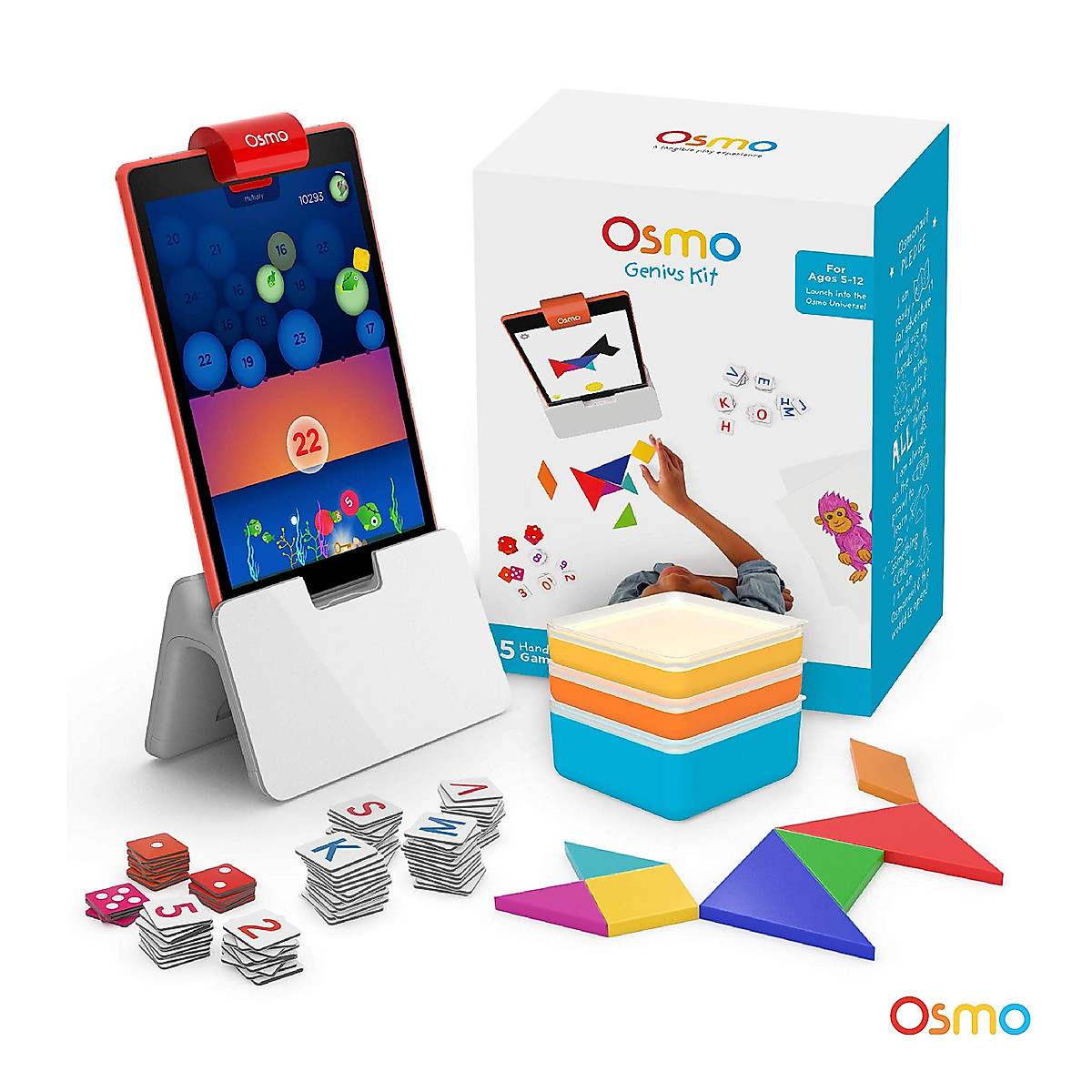 Fire 7 Kids Edition Tablet + Osmo Genius Kit Bundle (Blue)
