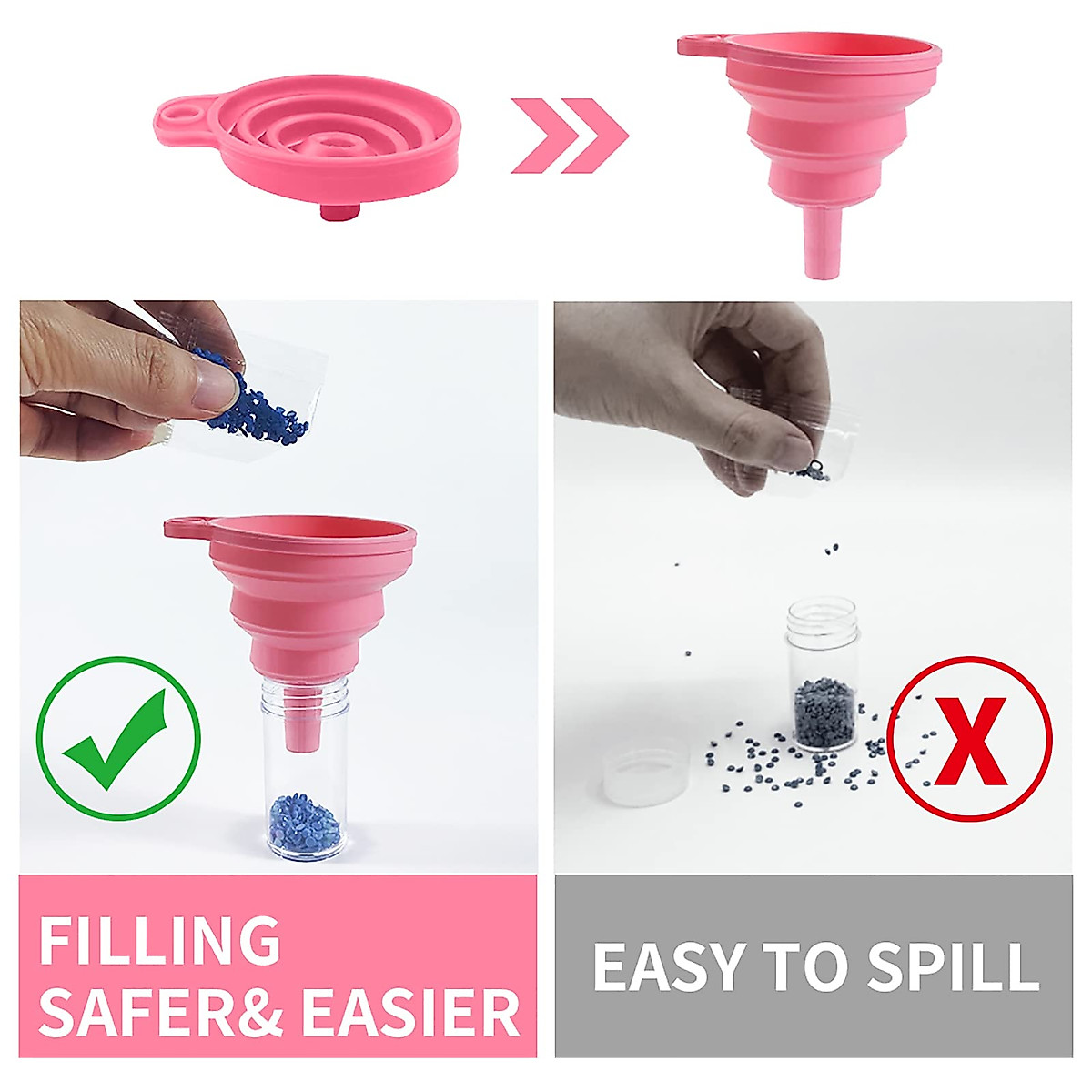 ZORETCO Diamond Painting Storage Case,60 Slots Diamond Art Kits with Accessories for Craft Jewelry Beads Organizer Boxes