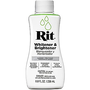 Rit Dye Laundry Treatment Whitener and Brightener, 8 fl oz