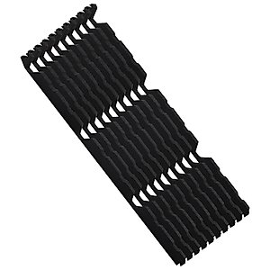 showingo（10 PCS）-12 Inch Outside Classic Ribbed Profile Foam Closure Strip for Metal Roof Sheets 3' Long Outside Roof Closure Strip,Noise Reduction, and Resistance to Cold