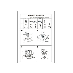 Aienid Fabric Black White Office Chair Upholstered 1Pc Comfort Chair Relax Gaming Office Chair Work