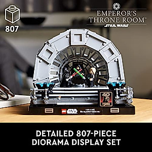 LEGO Star Wars Emperor’s Throne Room Diorama 75352 Building Set for Adults, Classic Star Wars Collectible for Display with Darth Vader Minifigure, Fun Birthday Gift for Men and Women