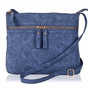 ESTALON Leather Crossbody Bags for Women - Purses Women's Shoulder Sling Handbags (Tan2)