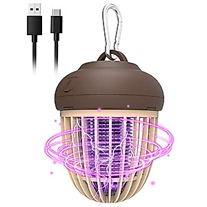 AICase 1800mA Rechargeable Portable Mosquito Killer lamp, Bug Zapper Latern,Bug Zapper Trap Light Outdoor and Indoor Cordless Battery Powered Waterproof Bug/Fly Trapper for Home