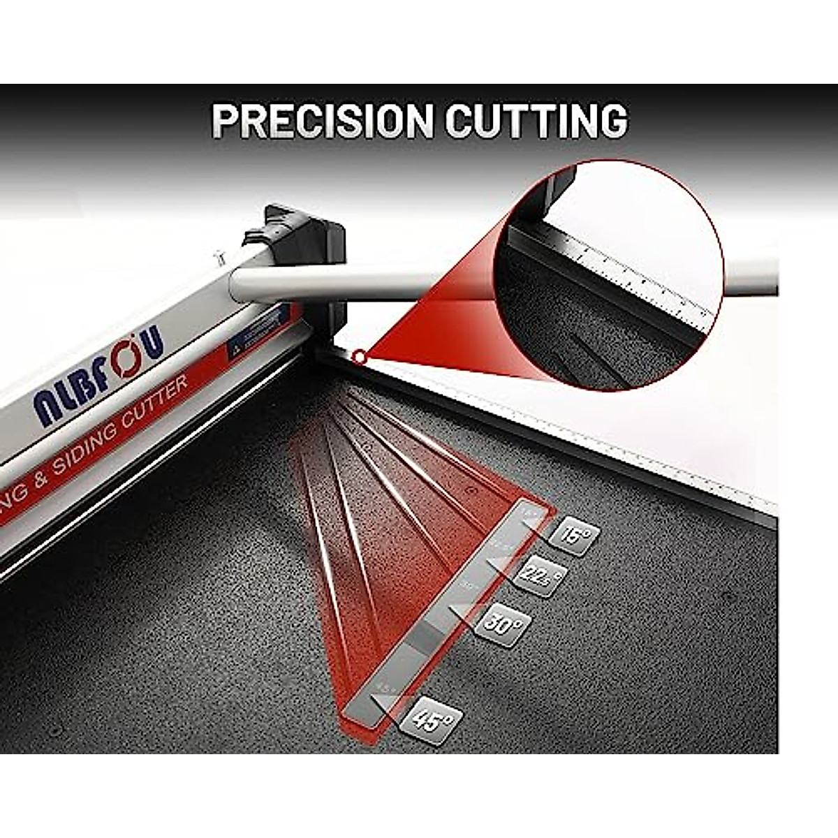 NLBFOU 13"Laminate Flooring Cutter,Cuts Vinyl Plank,Laminate,Siding,Rubber Floor,VCT,LVT,SPC,PVC,LVP,WPC and More