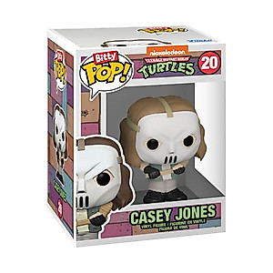 Funko Bitty Pop! Teenage Mutant Ninja Turtles Mini Collectible Toys - Leonardo, Michelangelo, April O'Neil & Mystery Chase Figure (Styles May Vary) 4-Pack