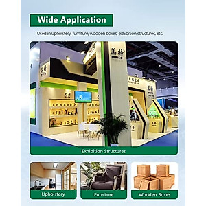 meite 20 Gauge 1/2-Inch (12.5mm) Crown 3/8-Inch Length Upholstery Staples for Staple Gun, Fine Wire Galvanized Staples for Carpet, Work Box, Cable, Shed (5,000 Pieces)