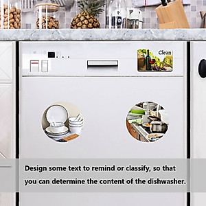 Kigai Farm Delicious Wine Clean Dirty Magnet for Dishwasher Upgrade Super Strong Magnet - Easy to Read Non-Scratch Magnetic Indicator Sign