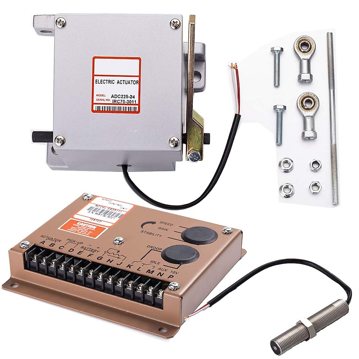 ADC225-24V Actuator + Governor ESD5111 + Magnetic Pickup Sensor MPU MSP675 For Generator 1 set Engine Actuator ADC225-24